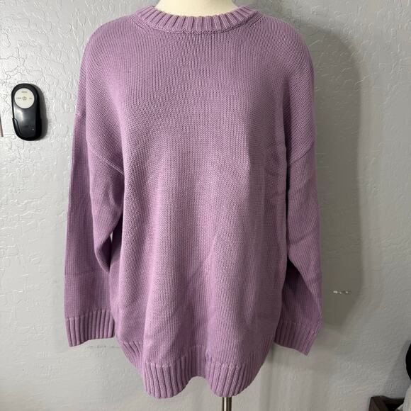 GAP | Sweaters | Gap 0 Cotton Oversized Sweater Purple L Tall 820732 ...